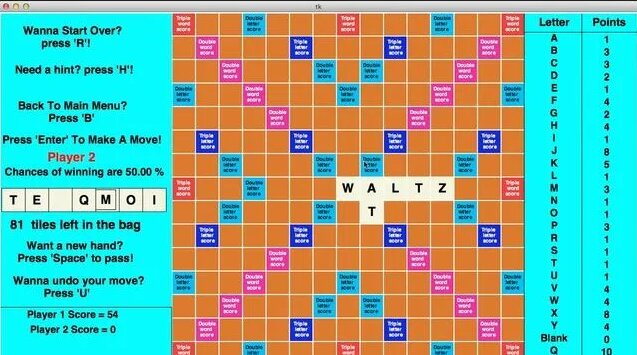 Scrabble (created in Python) - Смотреть онлайн в поиске Яндекса по Видео