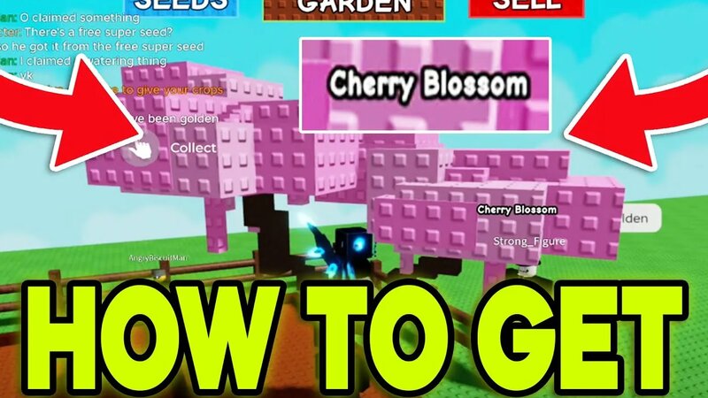 How To GET Cherry Blossom SEED & TREE Showcase In GROW A Garden *Ultra ...