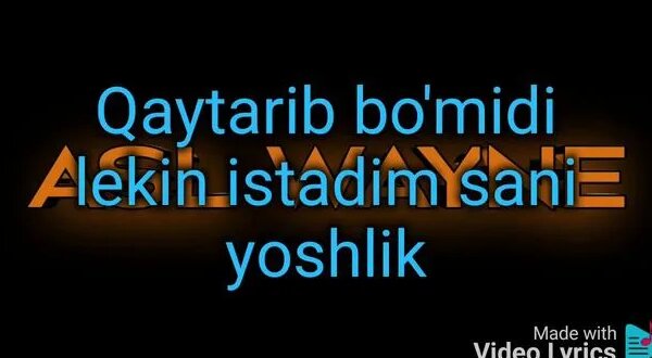 Asl Wayne - G'animat (Premyera) text - Смотреть онлайн в поиске Яндекса ...