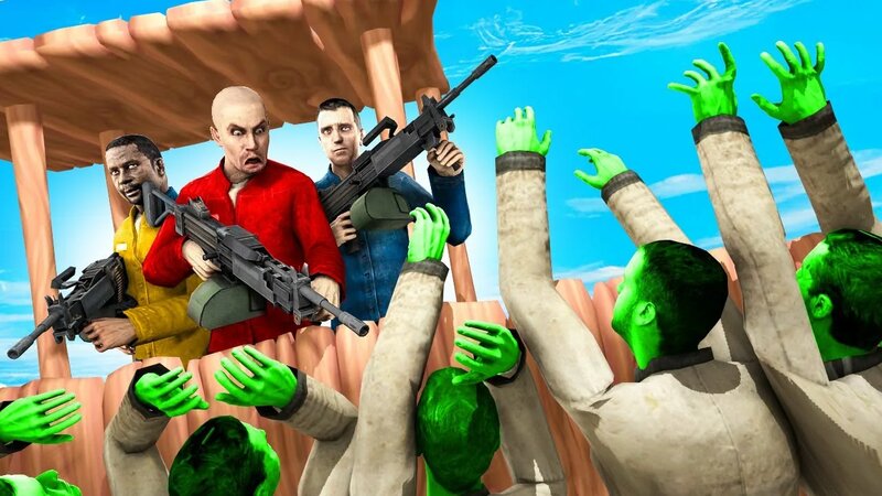 Зомби Атакуют БАЗУ! Страшный Зомби Апокалипсис В Garry`s Mod - Смотреть ...