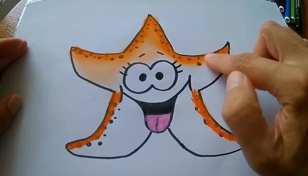 Как нарисовать Морскую Звезду?//How to draw a SEA STAR? - Смотреть ...