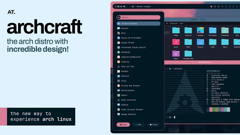 Archcraft | The NEW Arch Linux! - Yandex Video aramada çevrimiçi izle