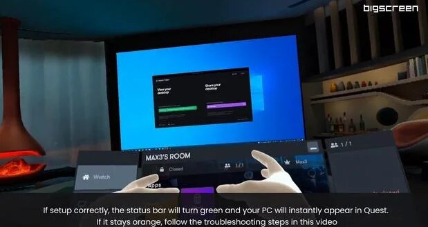 Bigscreen Remote Desktop: How to Stream YOUR PC to your Oculus Meta ...