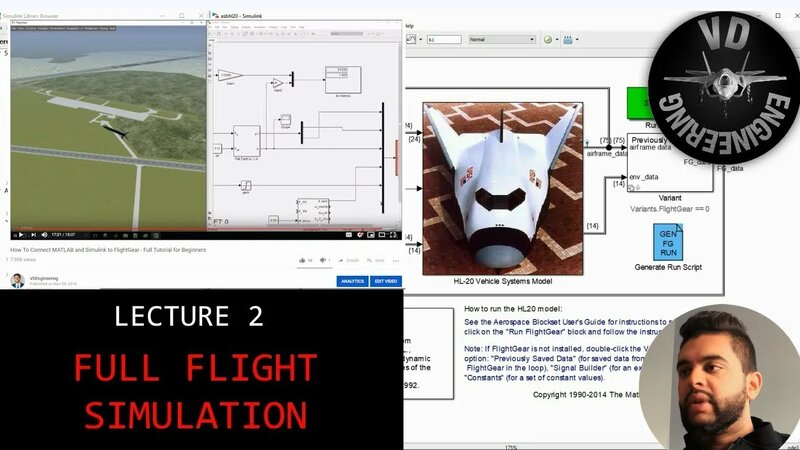 Matlab & Simulink Lecture: The Aerospace Blockset (Full Flight ...