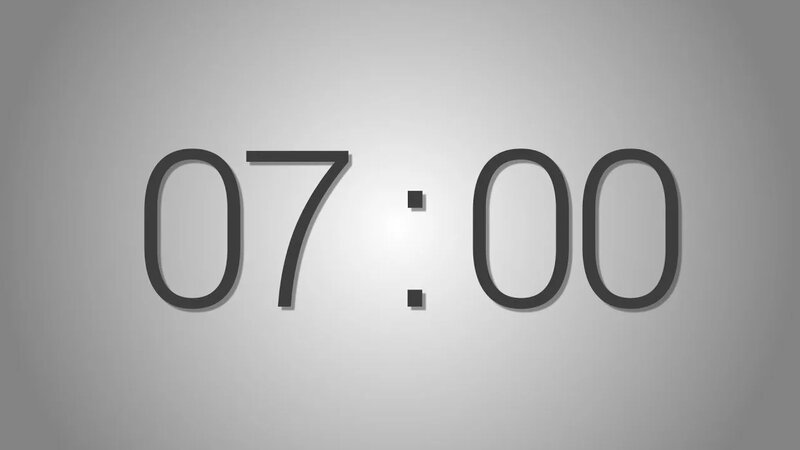 7 Minutes countdown Timer - Beep at the end | Simple Timer (Seven min ...