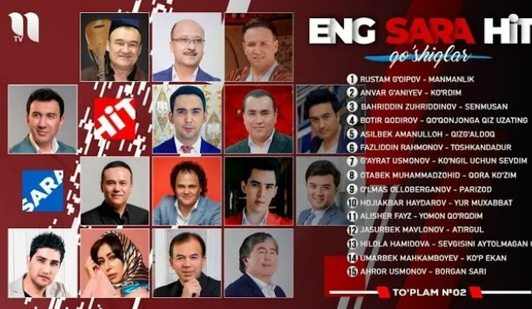 Eng sara hit qo'shiqlar to'plami № 01 #album — Видео от Oʻzbek kliplar ...