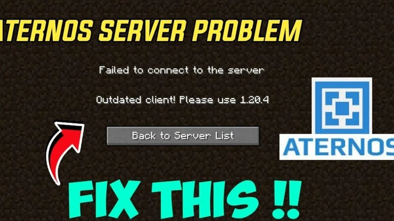 How To Fix Aternos Server Outdated Client Problem |How To Solve ...