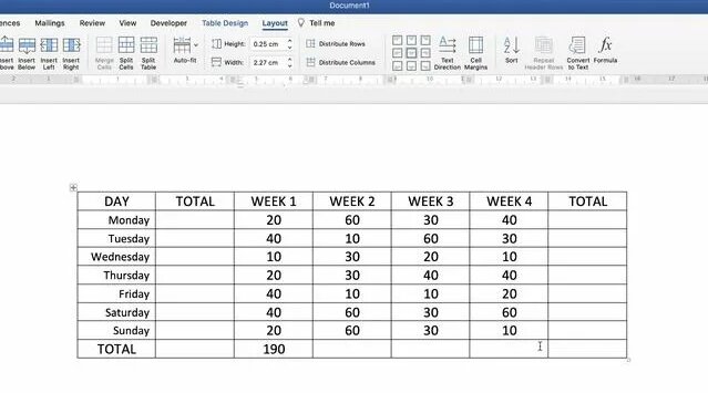 Insert Calculations and Formulas into Word | Microsoft Word Tutorials