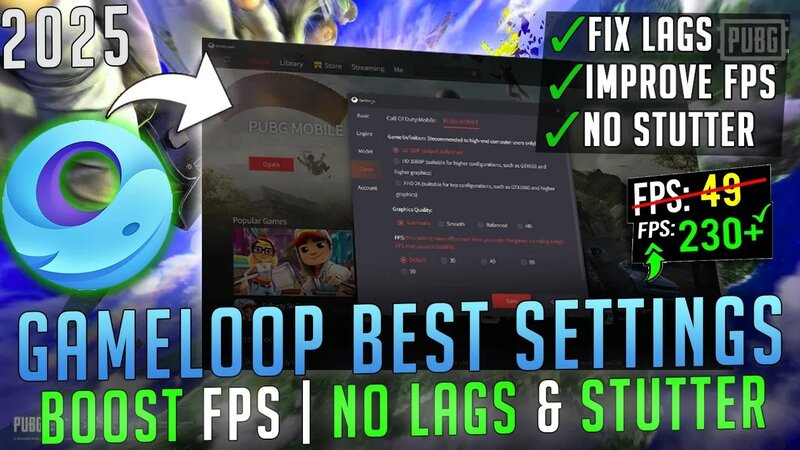 Gameloop: Best Settings to Boost FPS, Fix Lags & Stutter on ANY PC in 2025 - Смотреть онлайн в ...