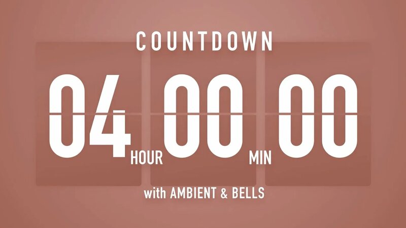 4 Hours Countdown Timer Flip Clock/ +Ambient + Bells - Смотреть онлайн ...