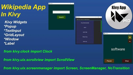 How To Create A Wikipedia Query App In Python Kivy Python Kivy Gui App Tutorial Erofound 