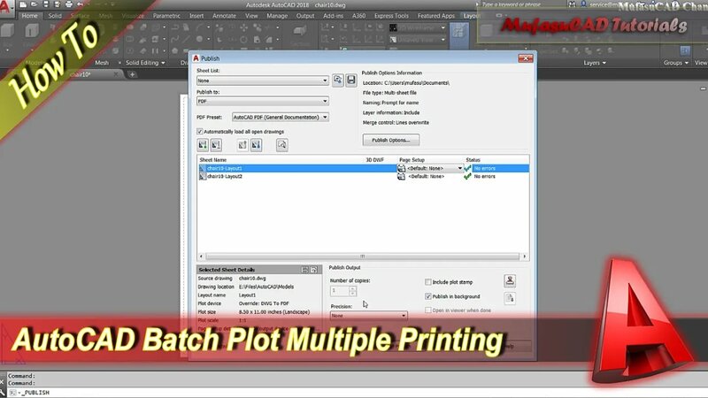 Autocad How To Batch Plot Multiple Printing - Yandex Video aramada ...