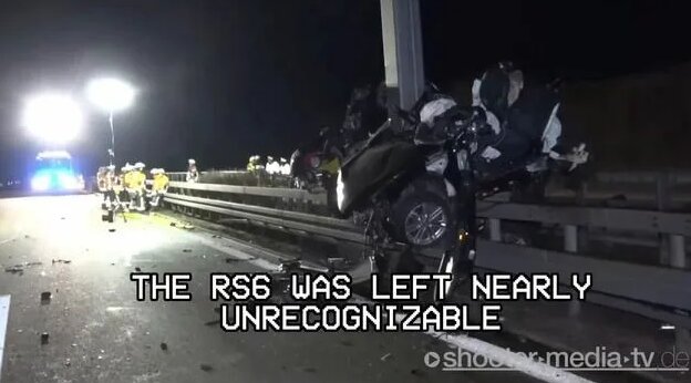 Audi RS6 300km H The Worst Car Crash In The World Explained. - Смотреть ...