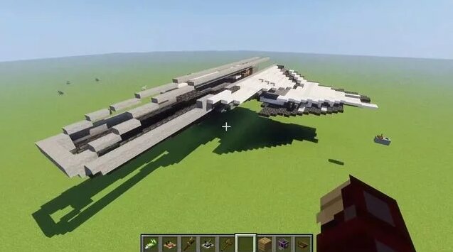 How I Made The Coolest Working Space Ship / Plane In Minecraft Create ...