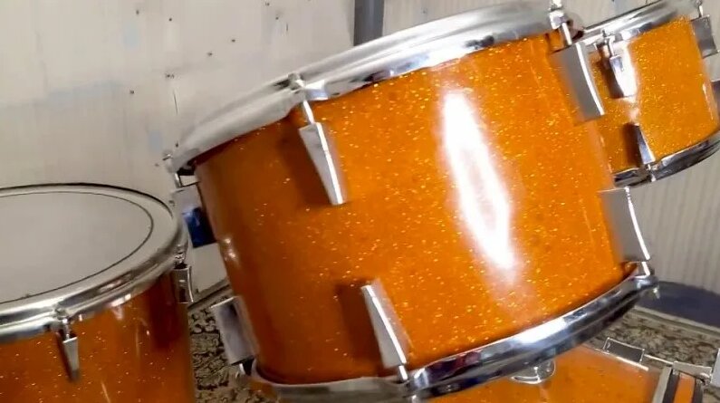 Барабаны Тактон 70х годов. Полное восстановление _ Vintage Tacton drums ...
