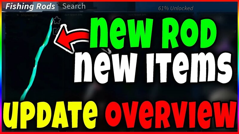 Fisch Update (Codes, NEW ROD, Level Inreased, NEW Items], Fisch Roblox ...