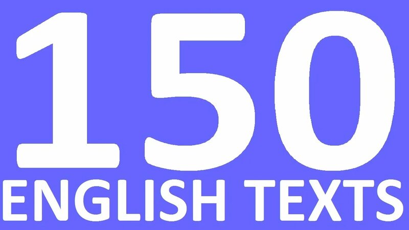 150 English Texts. Listening English Practice. Intermediate English ...