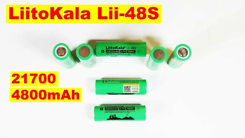 LiitoKala 21700 Lii-48S Акумы на 4800mAh но с недостатвками ...