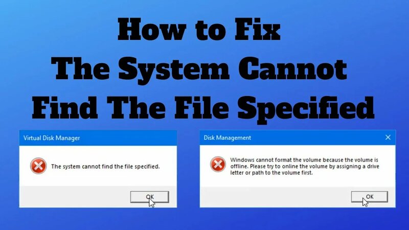How to Fix the System Cannot Find the File Specified - Смотреть онлайн ...