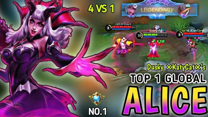 Alice Top 1 Global Gameplay 2021 | Best Build And Emblem Alice 2021 by ...