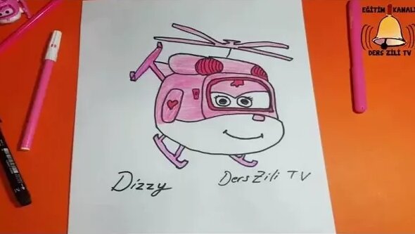 Harika Kanatlar Dizzy Çizimi ve Boyaması - SuperWings Dizzy Draw and ...