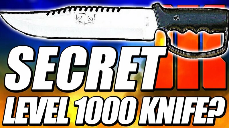 Secret Level 1000 Knife IN BO3! - How To Unlock "Bowie Knife" in Black ...