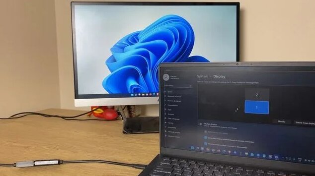 Connect Laptop to Monitor - Windows 11 HDMI - How To - Смотреть онлайн ...