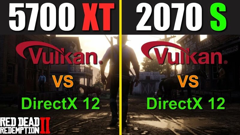 RX 5700 XT vs. RTX 2070 Super | DirectX 12 vs Vulkan | Red Dead ...