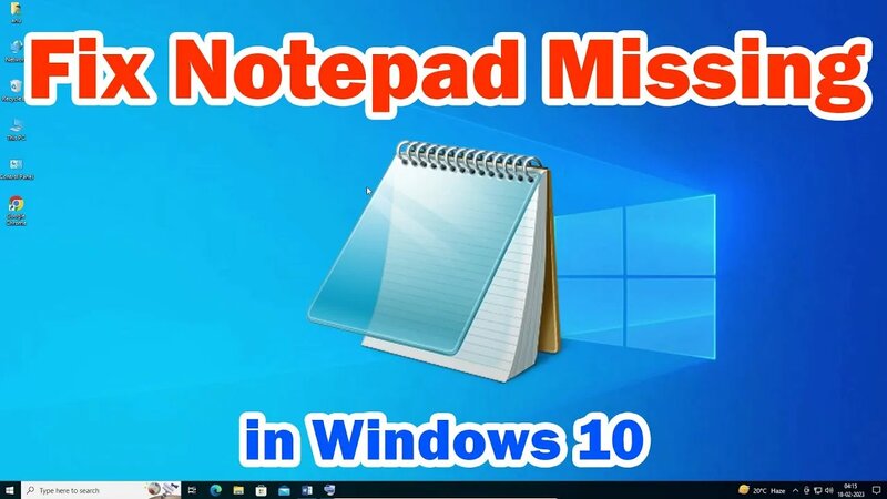 How to Fix Notepad Missing in Windows 10 PC or Laptop - Yandex Video ...