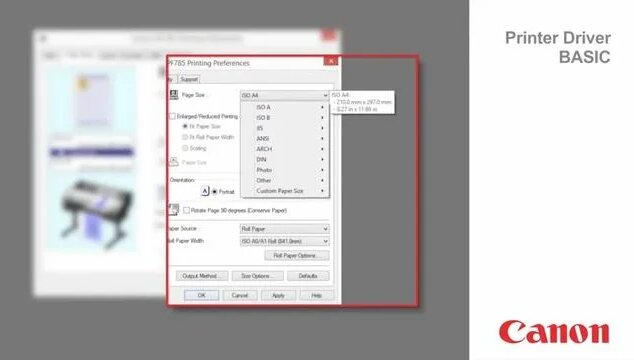 Canon imagePROGRAF Printer Driver Basics - PlotterPro - Смотреть онлайн ...
