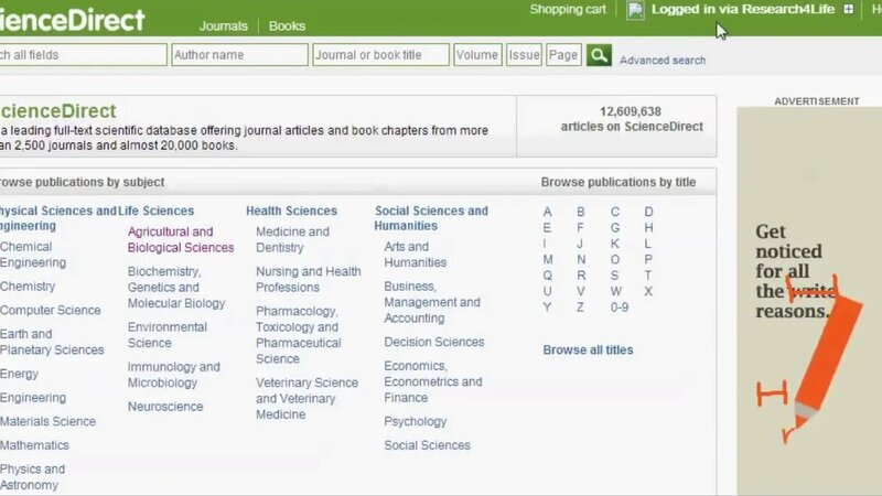 ScienceDirect FREE!!