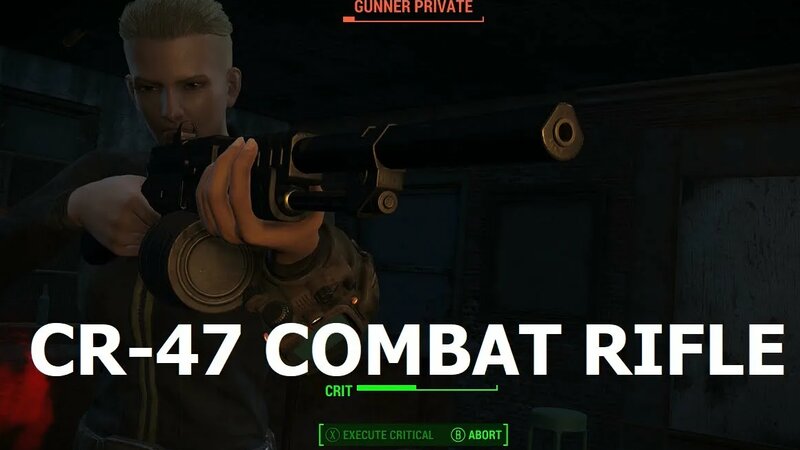 Fallout 4 MOD Review CR-74L Combat Rifle (Creation Club) - Смотреть ...