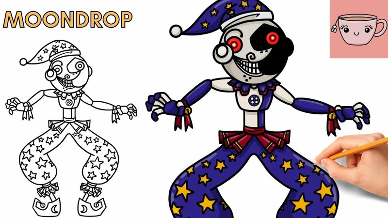 How To Draw Moondrop - The Daycare Attendant | Five Nights at Freddy's ...