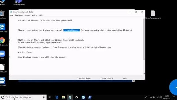 How to find Windows Key in Windows 10 by Power Shell with 3 clicks ...
