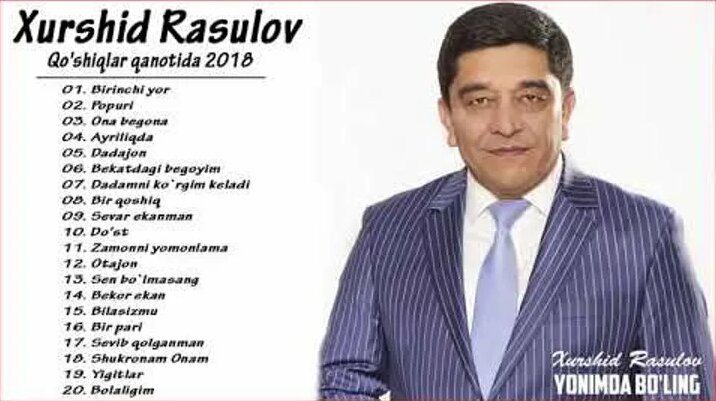 Видео Xurshid Rasulov Qo'shiqlar qanotida 2018 - Хуршид Расулов 2018 песни - Xurshid Rasulov ...