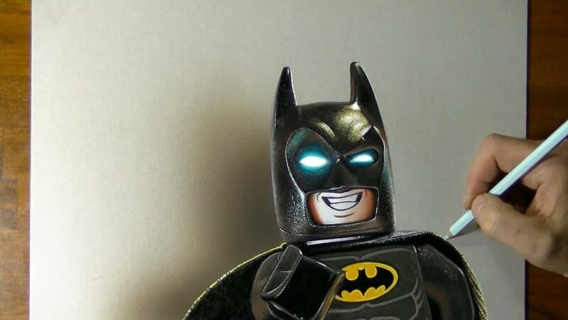 Lego Batman Drawing by Marcello Barenghi