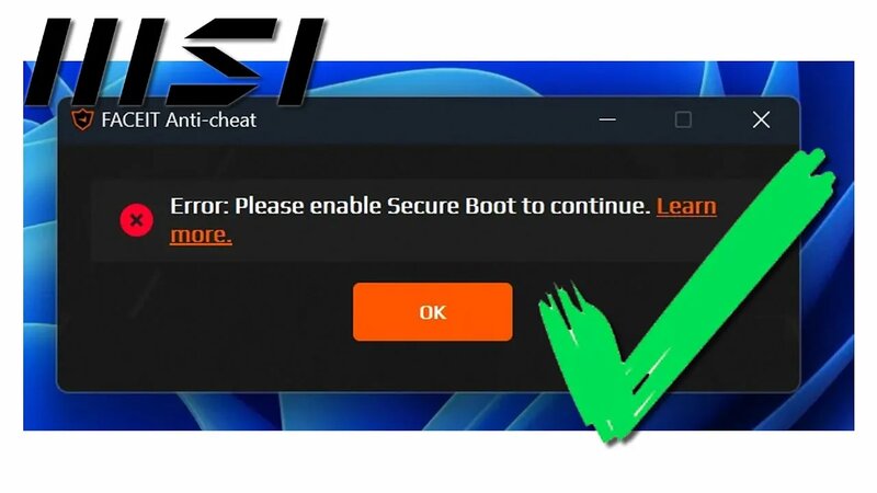 Решение ошибки Faciet AC: Please enable Secure Boot | MSI - Смотреть ...