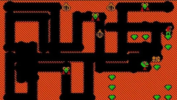 Digger - Classic DOS PC Game (1983) - Level 1 to 5 - Смотреть онлайн в ...