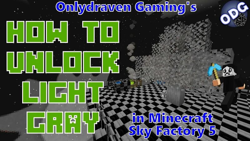 Minecraft - Sky Factory 5 - How to Unlock Light Gray - Смотреть онлайн ...