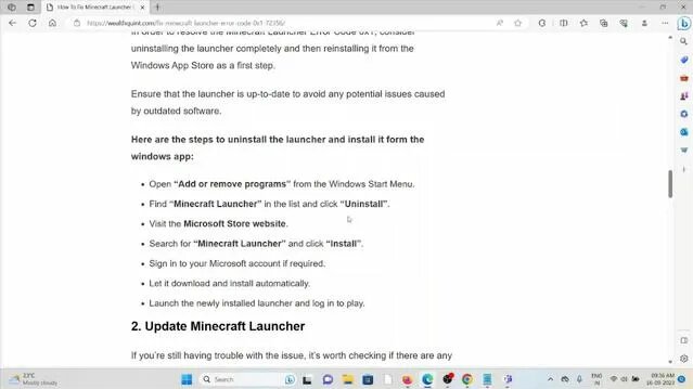 How To Fix Minecraft Launcher Error Code 0x1 - Смотреть онлайн в поиске ...