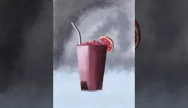 Draw juice glass using adobe fresco, oil painting, ipad & apple pencil ...