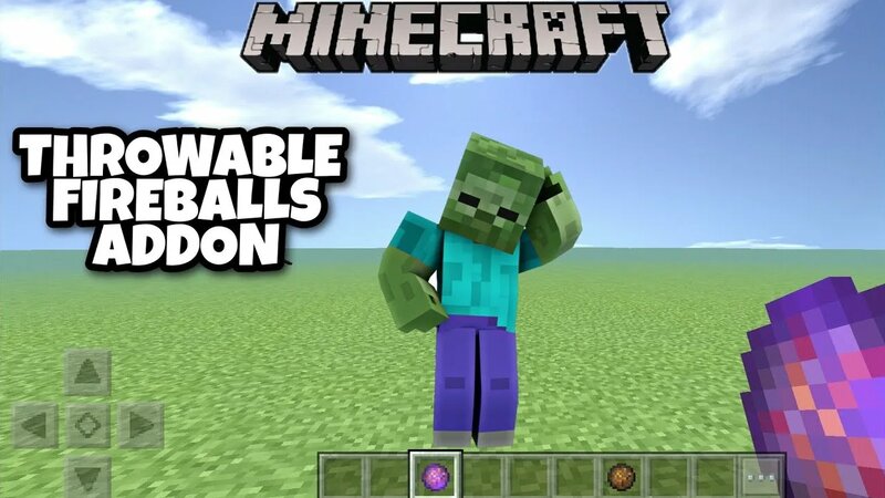 Throwable fireballs addon|| mcpe - Yandex Video aramada çevrimiçi izle