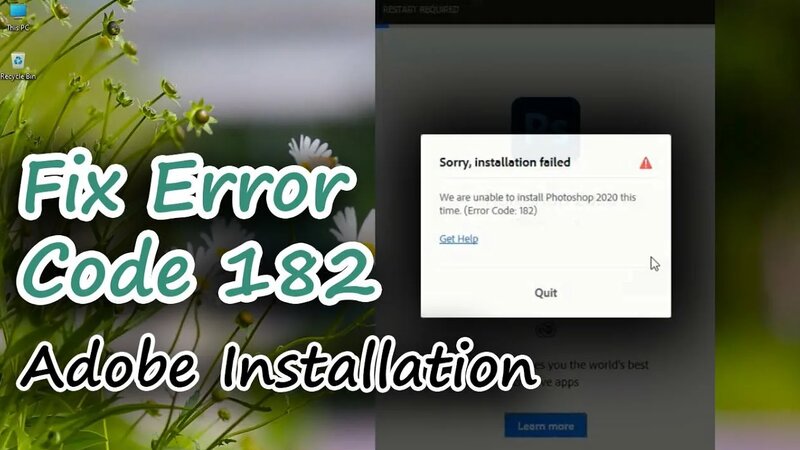 Fix Error Code 182 for Adobe Installation - Yandex Video aramada ...