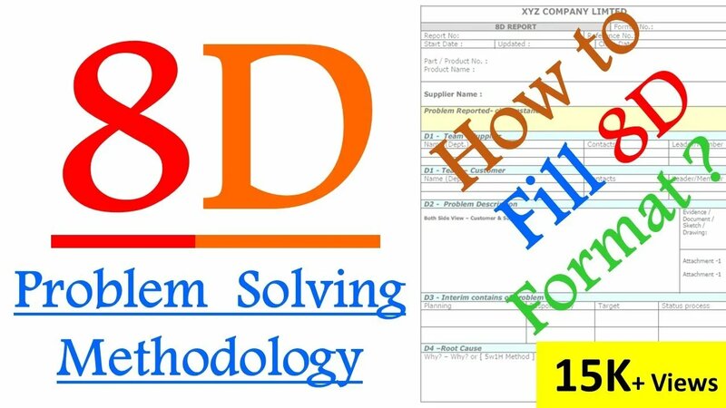 What is 8D Problem solving methodology ? | How to fill 8D reports ...