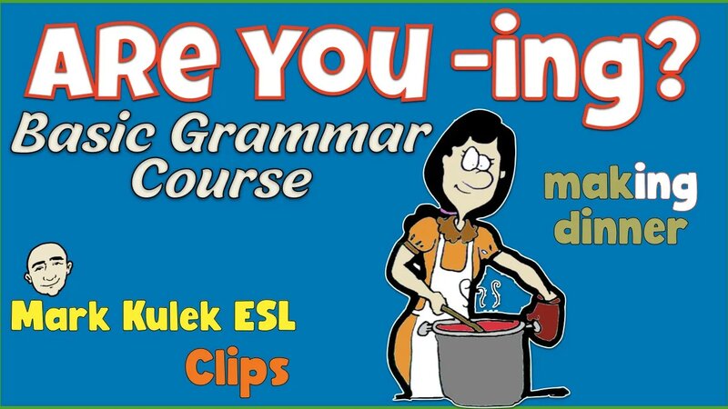 Are You -ing? (present continuous questions) | English Class (clips ...