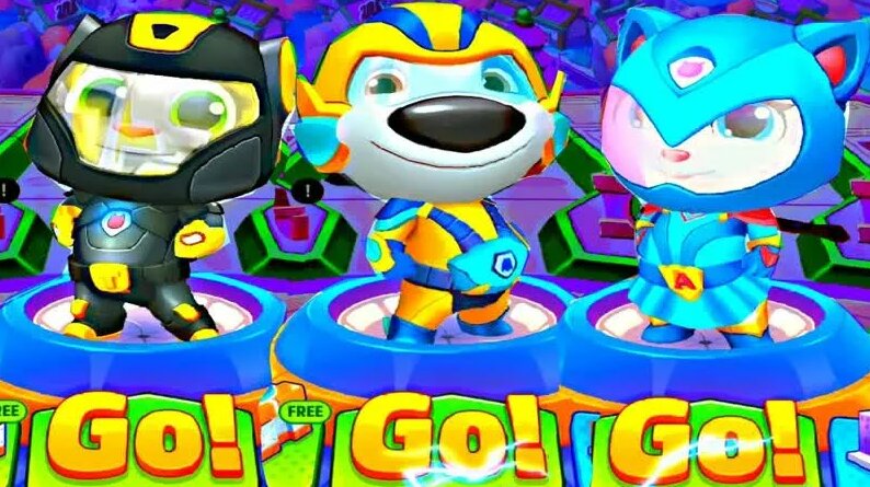 Говорящий ТОМ Погоня Героев #3 Talking Tom Hero Dash лучше Бег за ...