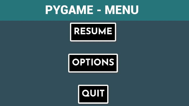 How to Create a Menu in Pygame - Смотреть онлайн в поиске Яндекса по Видео