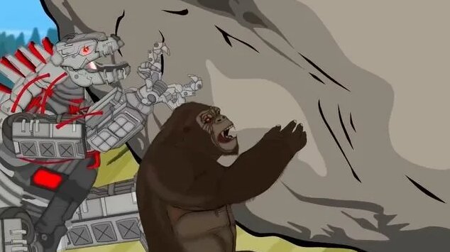 TEAM Godzilla & KONG vs Evolution OF 3 Headed Bloop | Godzilla Cartoon ...