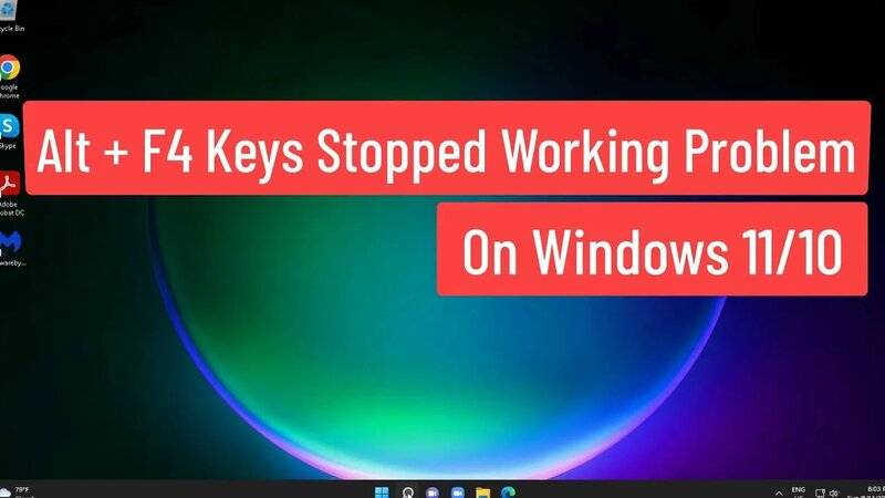 ALT + F4 Keys Stopped Working Problem On Windows 11/10 - Yandex Video ...