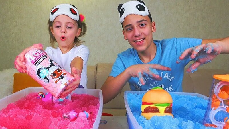 Меняемся Подарками Куклы ЛОЛ в Джелли Бафф Jelly Baff challenge LOL ...